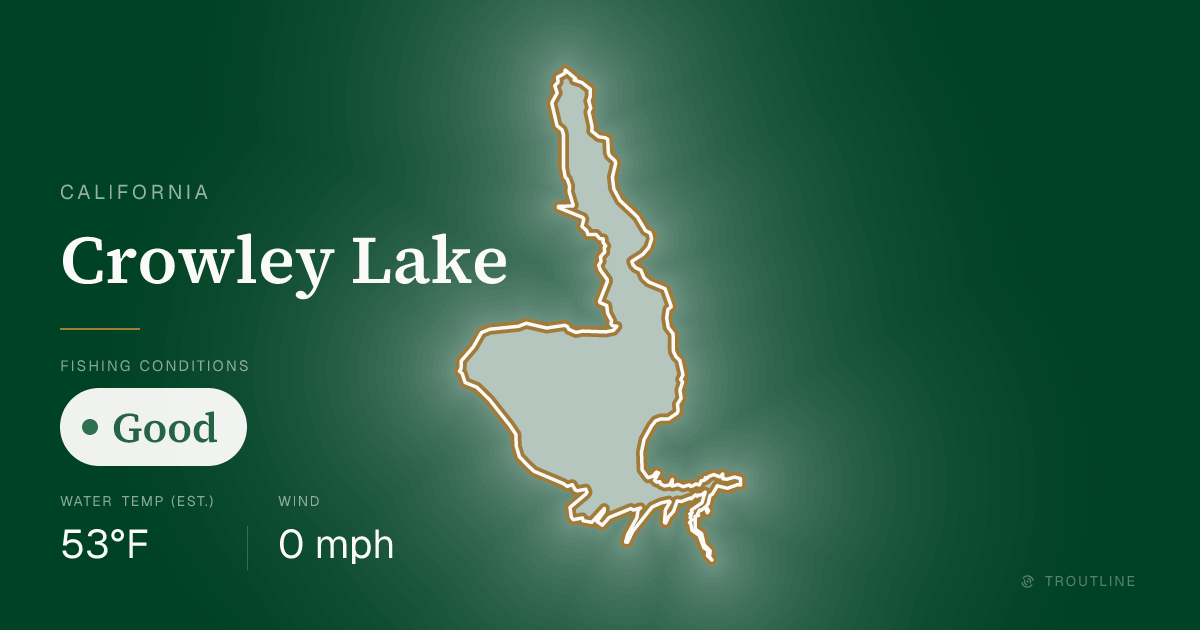 Crowley Lake Fishing Report & Conditions, California | Troutline